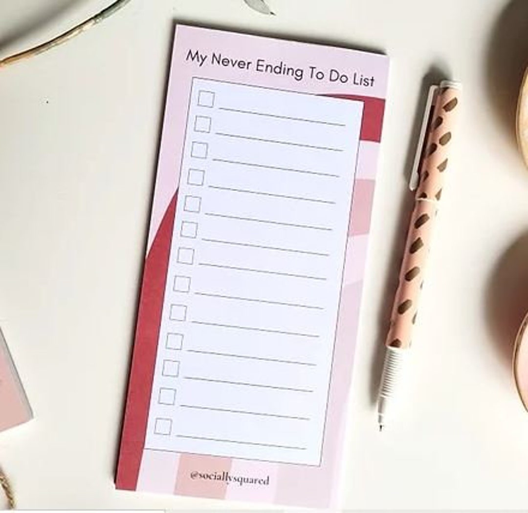To-do List Notepad - Etsy