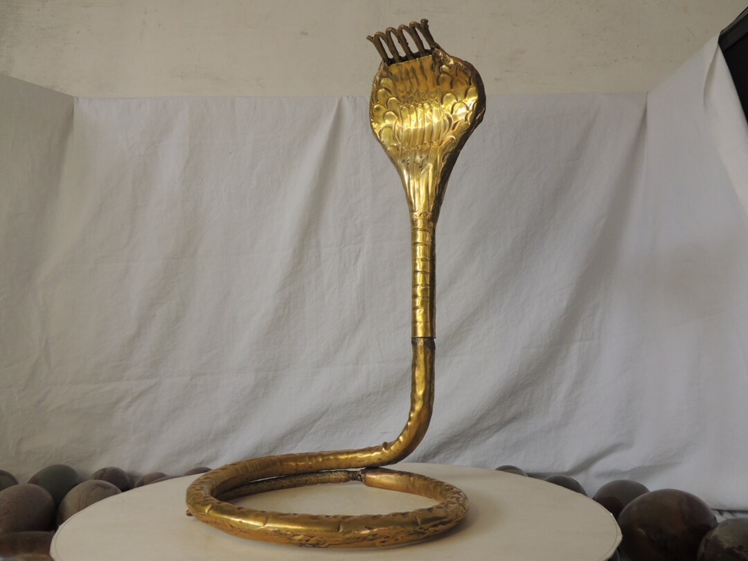 Brass Naga 5 Faced for Shivaling Pooja Height 14 Inches Approx. PA-8 - Etsy