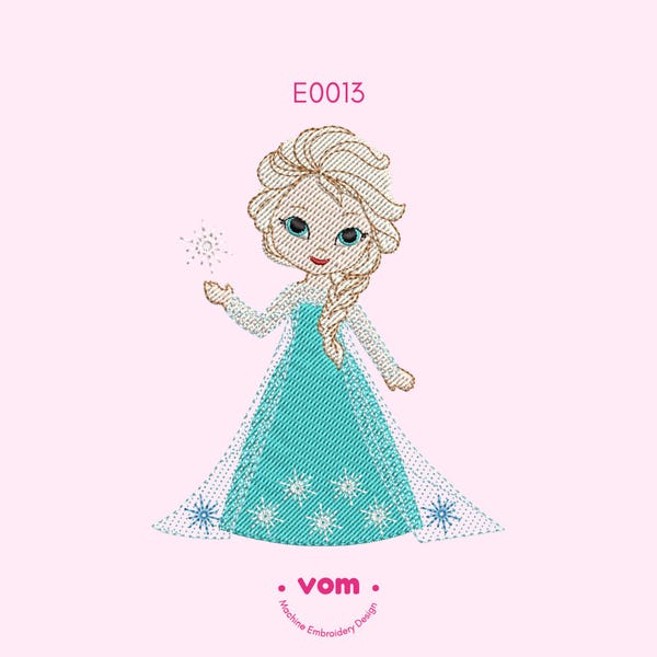 Elsa Embroidery - Etsy