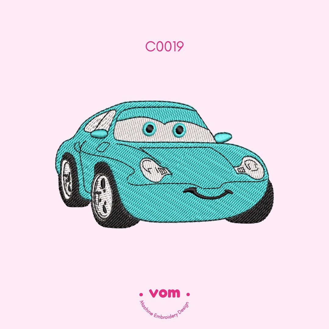 Cars: Sally Machine Embroidery Design 5 Sizes - Etsy UK