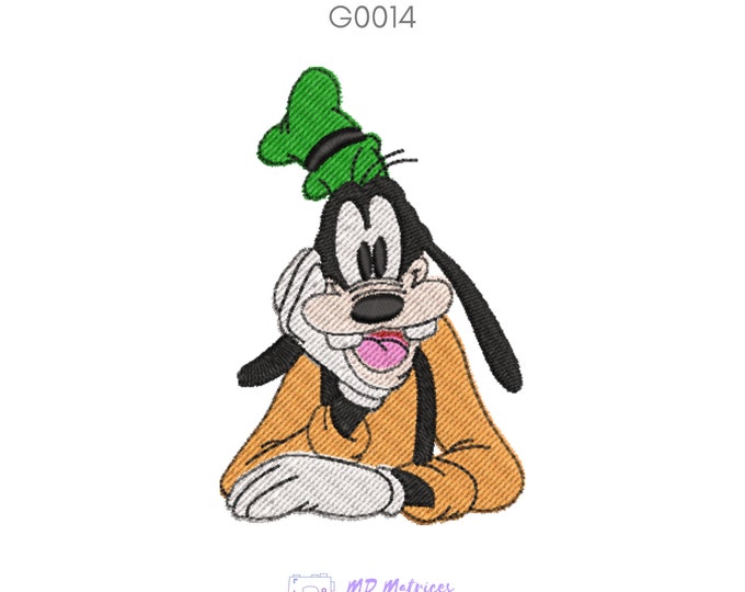 Goofy Machine Embroidery Design Pattern 4 Sizes - Etsy