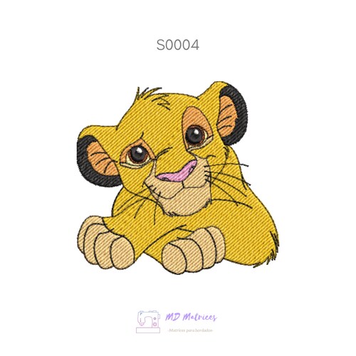 Simba Machine Embroidery Design - Etsy
