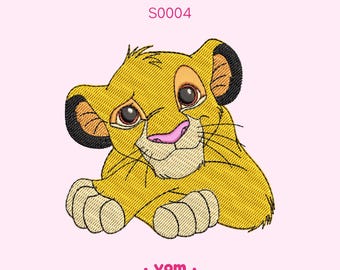 Machine Embroidery Design. the Lion Simba King. Simba and Nala. - Etsy