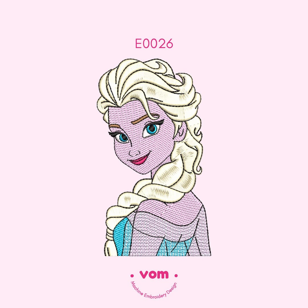Elsa Frozen Machine Embroidery Design - 5 Sizes! - Etsy