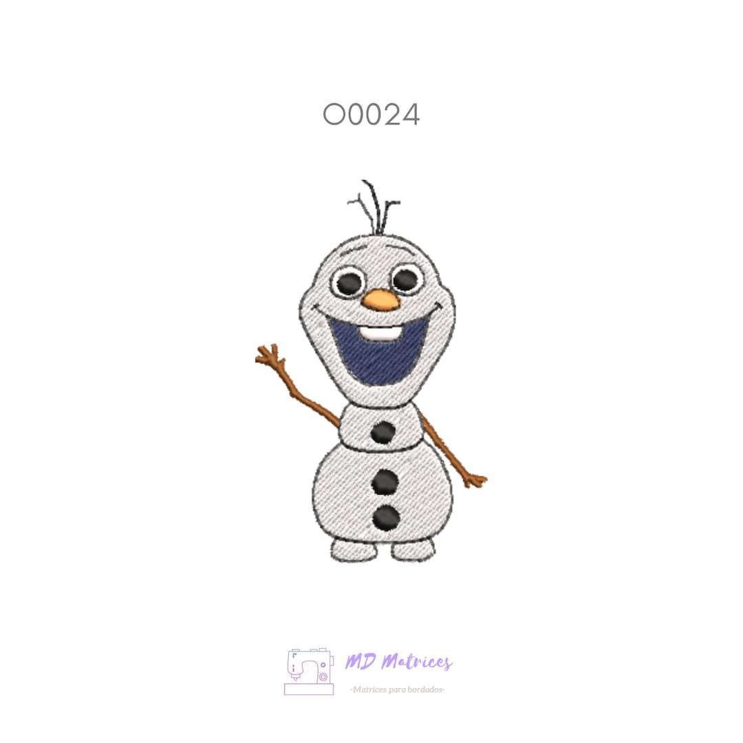 Olaf Frozen Machine Embroidery Design 4 Sizes - Etsy