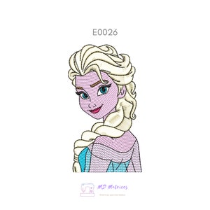 Elsa Frozen Machine Embroidery Design 5 Sizes - Etsy