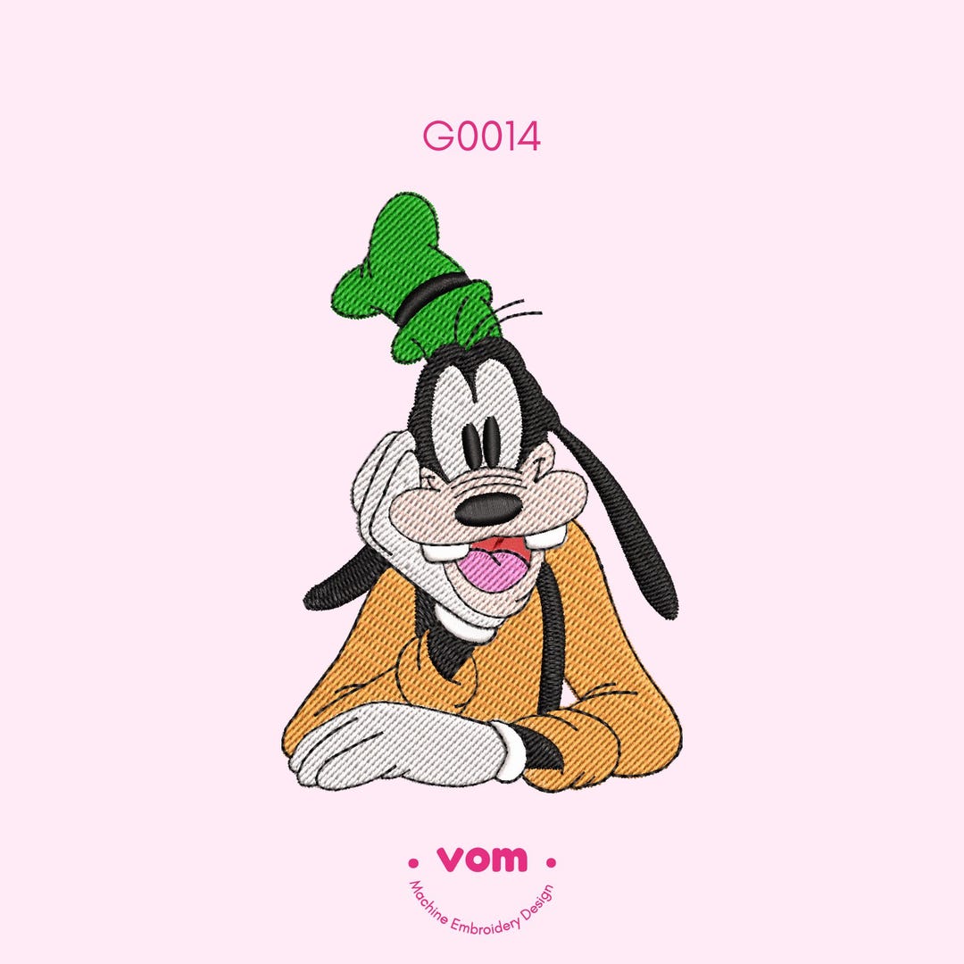 Goofy Machine Embroidery Design - 5 Sizes! - Etsy Australia