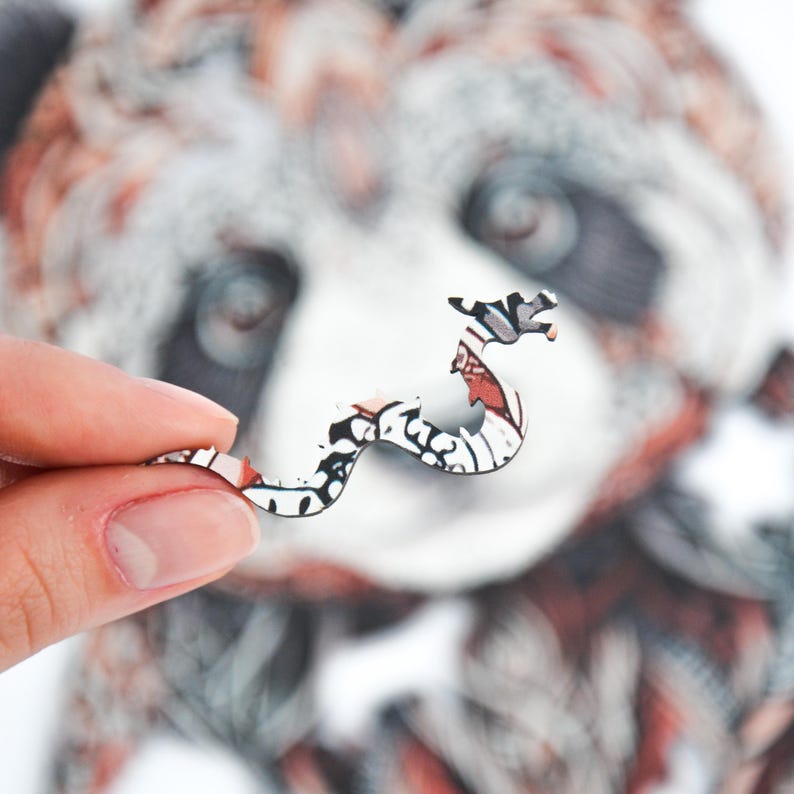Clumsy Panda Wooden Jigsaw Puzzle: Laser Cut 3D Animal Pieces - Etsy