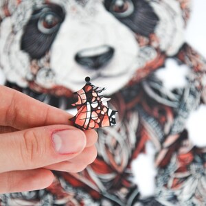 Clumsy Panda Wooden Jigsaw Puzzle: Laser Cut 3D Animal Pieces - Etsy