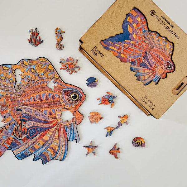 Wood Fish Puzzle - Etsy