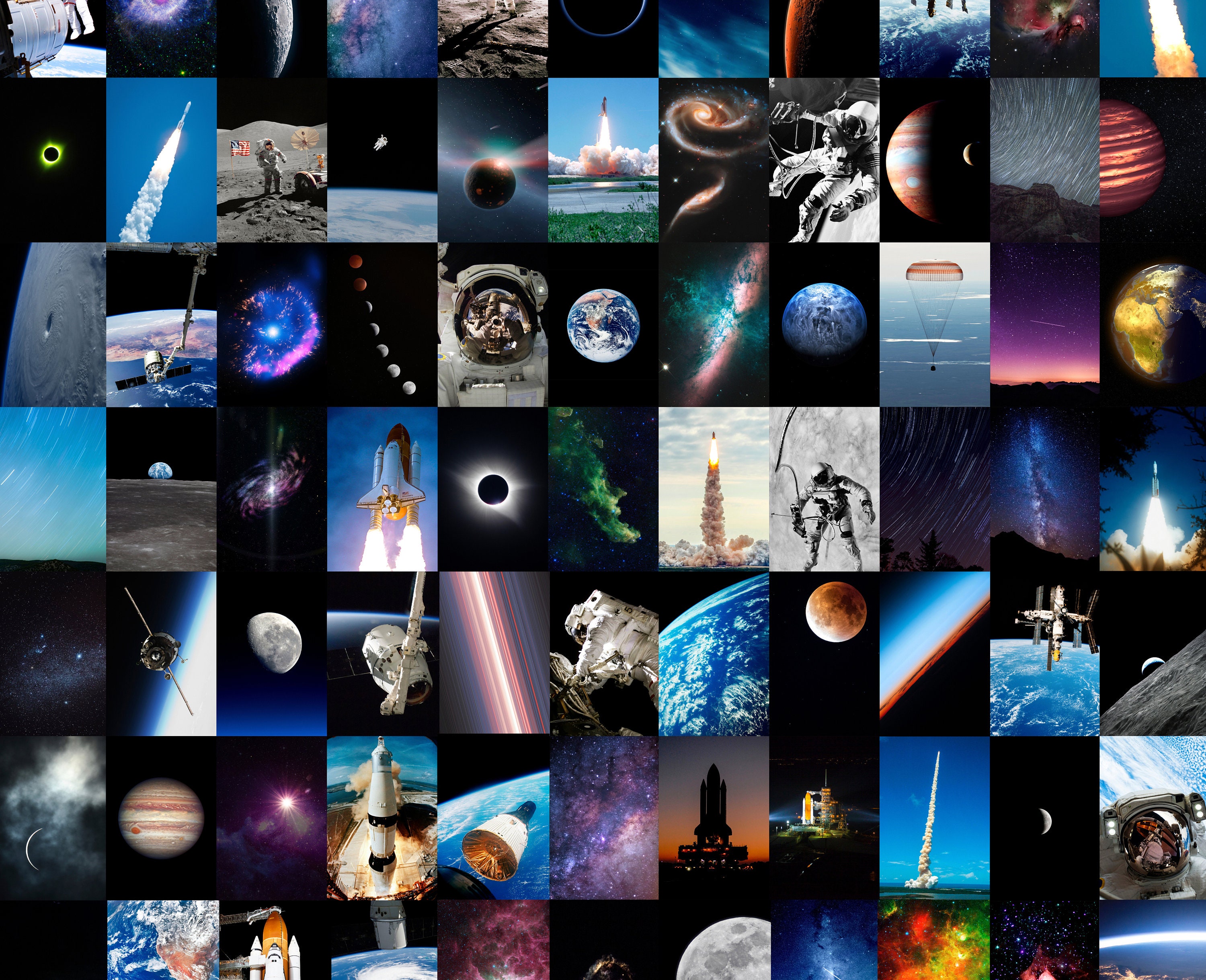 Space Photo Wall Collage Kit Dorm Wall Decor, Bedroom Art Prints, Teen ...