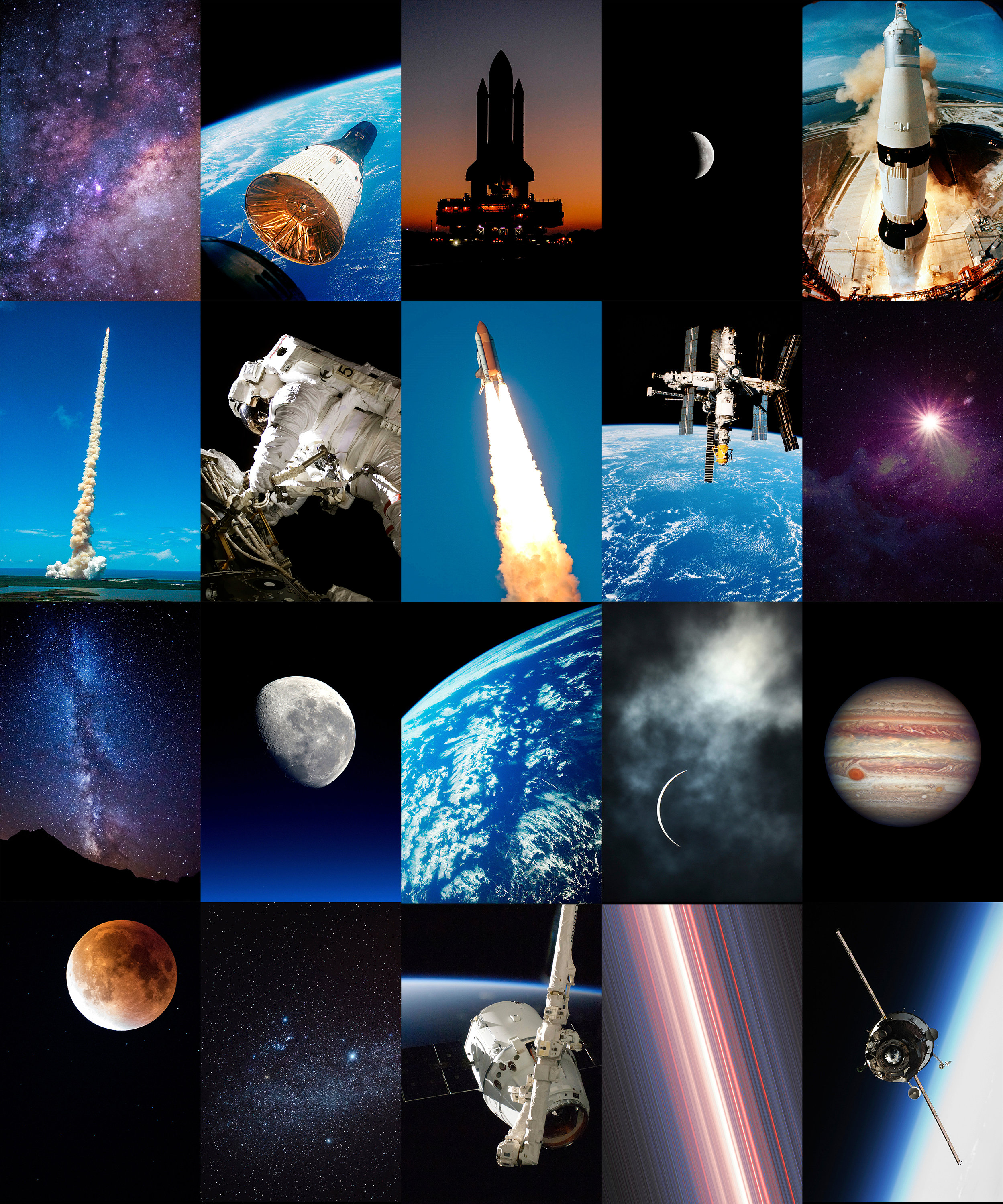 Space Photo Wall Collage Kit Dorm Wall Decor, Bedroom Art Prints, Teen ...