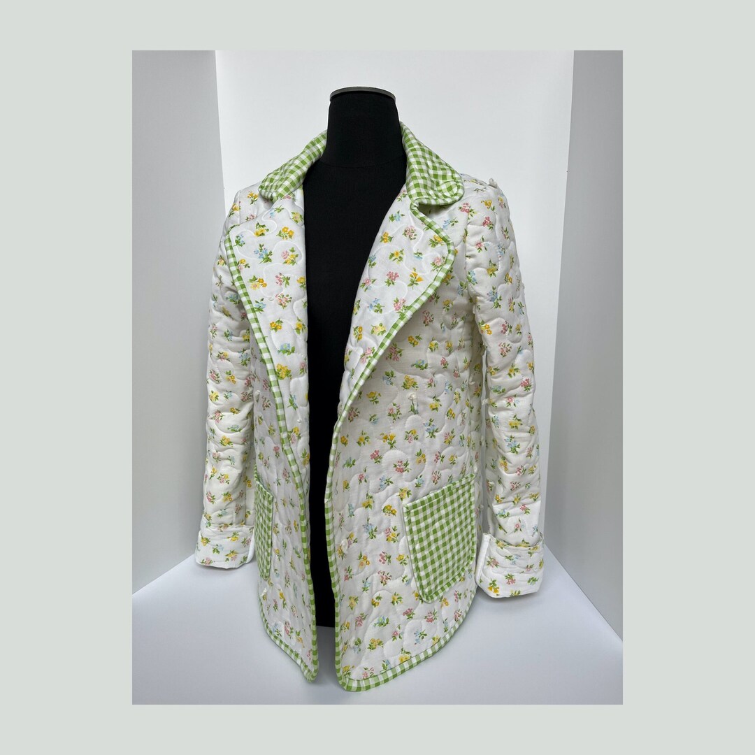 Quilted Coat, Quilted Jacket, Quilted Clothes, Handmade Outerwear, Mid ...