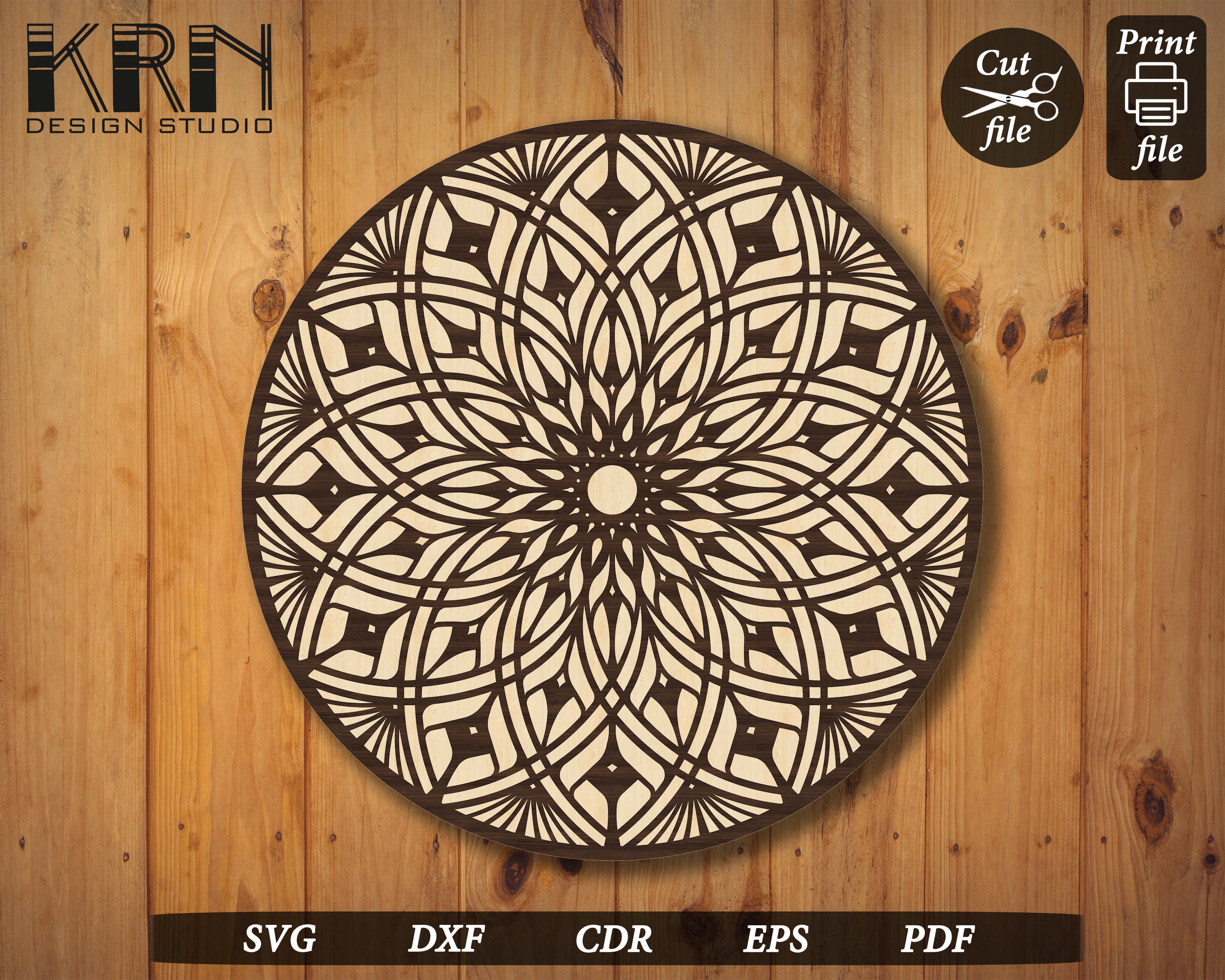 DECORATIVE PATTERN MANDALA Jali Partition Laser Cut file | Etsy