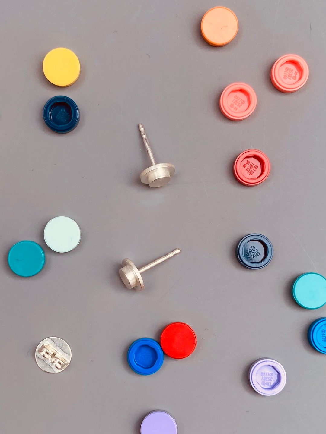 Multi Brick Earrings / 935 Silver / Compatible With Lego® Bricks - Etsy