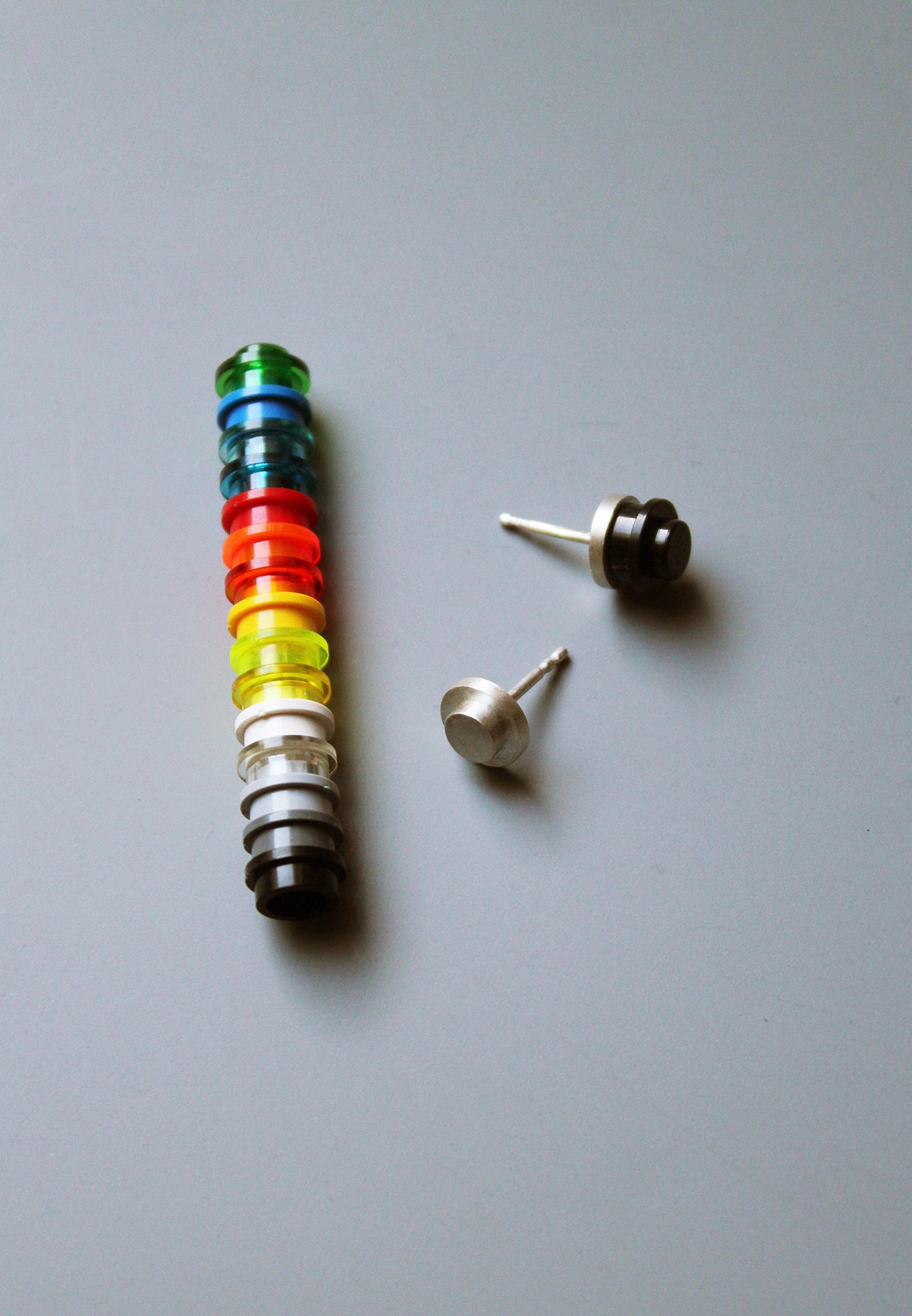 Lego stud earrings | Etsy