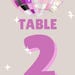 Disco Table Numbers Digital Template - Etsy