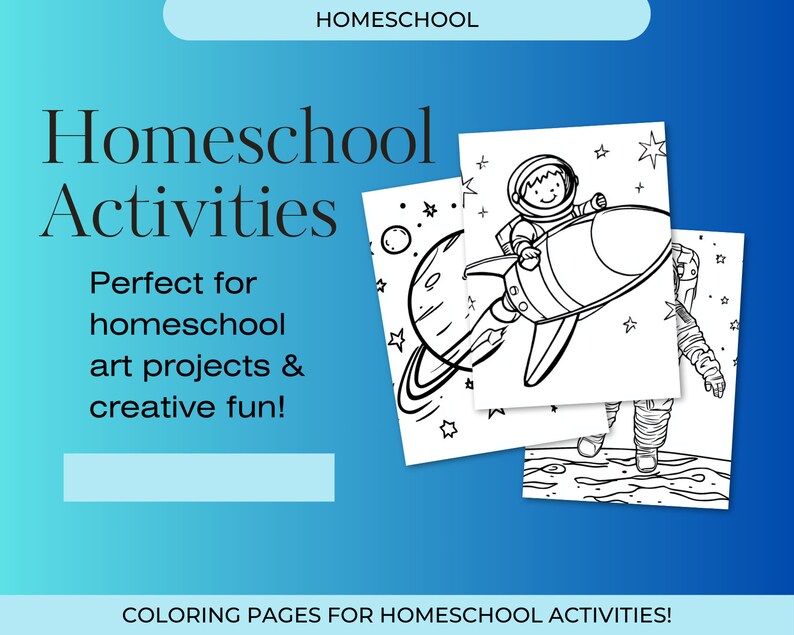 Space Coloring Book, Space Coloring Pages, Space Printable PDF, Outer ...