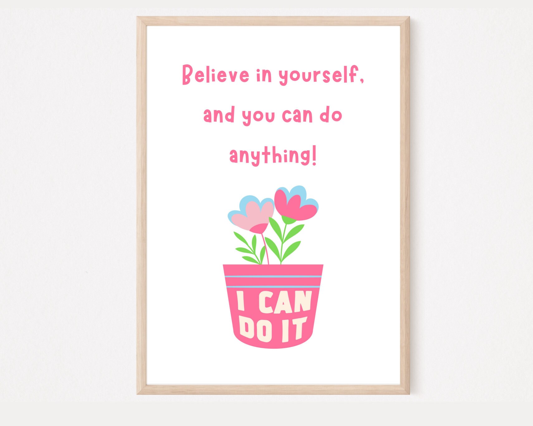 Positive Affirmations for Kids, Printable Affirmation Poster ...