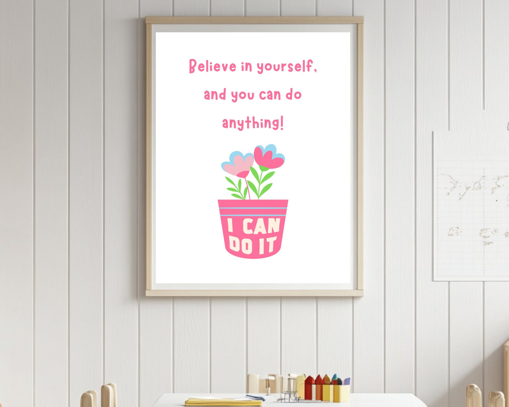 Positive Affirmations for Kids, Printable Affirmation Poster ...