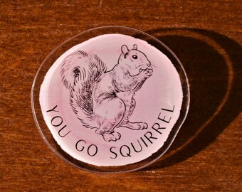 Squirrel Lapel Pin CC499 Woodland Animals and Bushy Tailed - Etsy