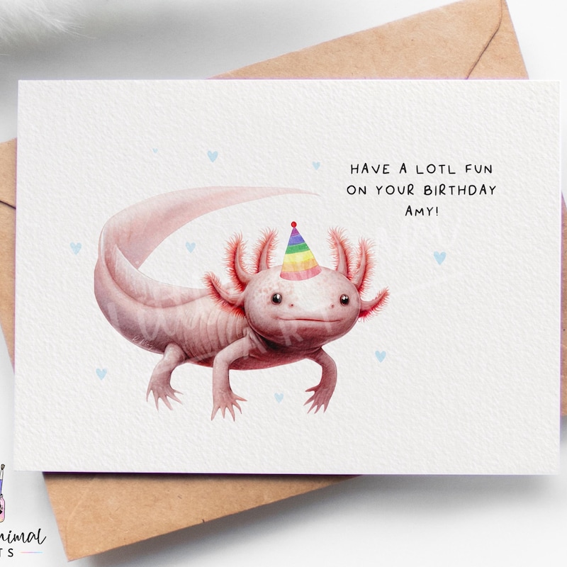 Axolotl Birthday - Etsy