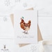 Chicken Christmas Card Funny Chicken Card, Chicken Joke Card, Farmer ...