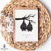 Bat Anniversary Card • Personalised Wedding Engagement Gift • Goth ...