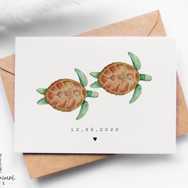 Turtle Card - Etsy