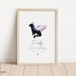 Ferret Memorial Art Print • Sentimental Sympathy Pet Loss Gift ...