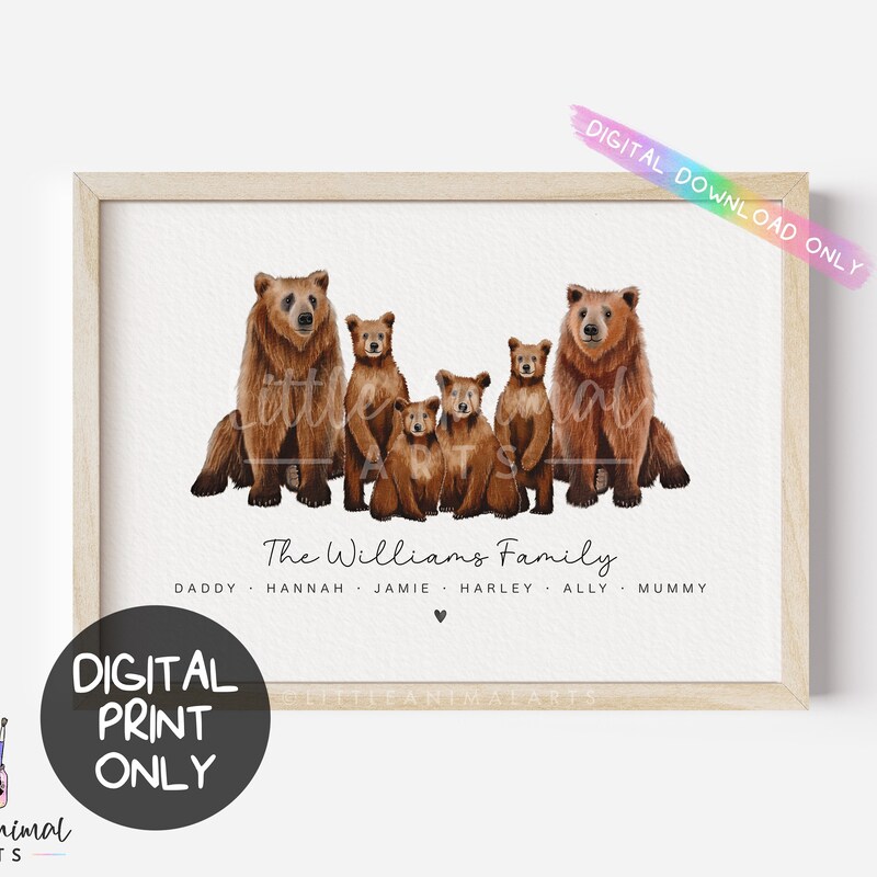 Bear Family Clipart - Etsy UK