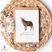 Wolf Birthday Card Personalised Wolf Card, Wolf Greeting Card, Custom ...