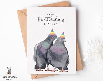 A Little Note Carrier Pigeon Greeting Card - Etsy