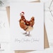 Chicken Christmas Card Funny Chicken Card, Chicken Joke Card, Farmer ...