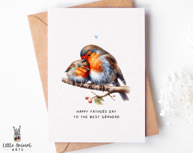 Father's Day Card With Birds - Etsy UK