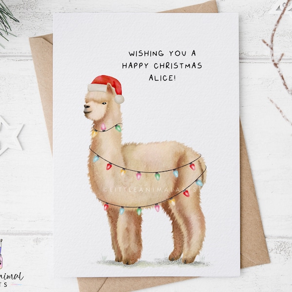 Alpaca Card - Etsy UK