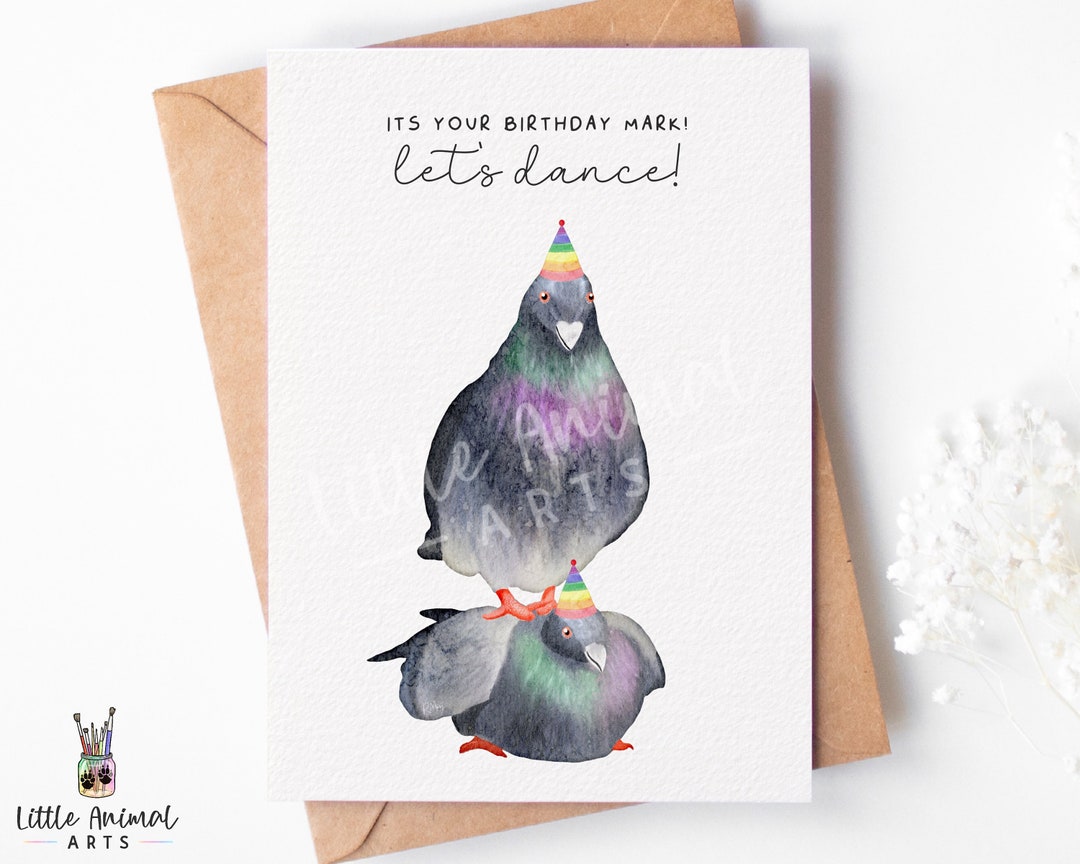 Funny Pigeon Birthday Card | Personalised Pigeon Card, Funny Pigeon ...