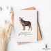 Wolf Birthday Card | Personalised Wolf Card, Wolf Greeting Card, Custom ...