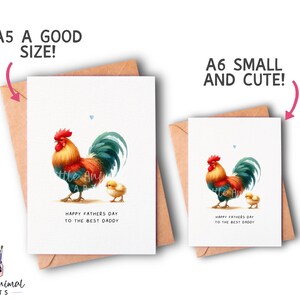Chicken Father's Day Card | Personalised Rooster Dad Card, Chicken ...