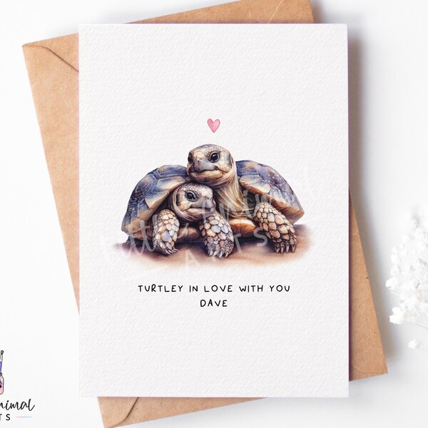 Tortoise Anniversary Card - Etsy