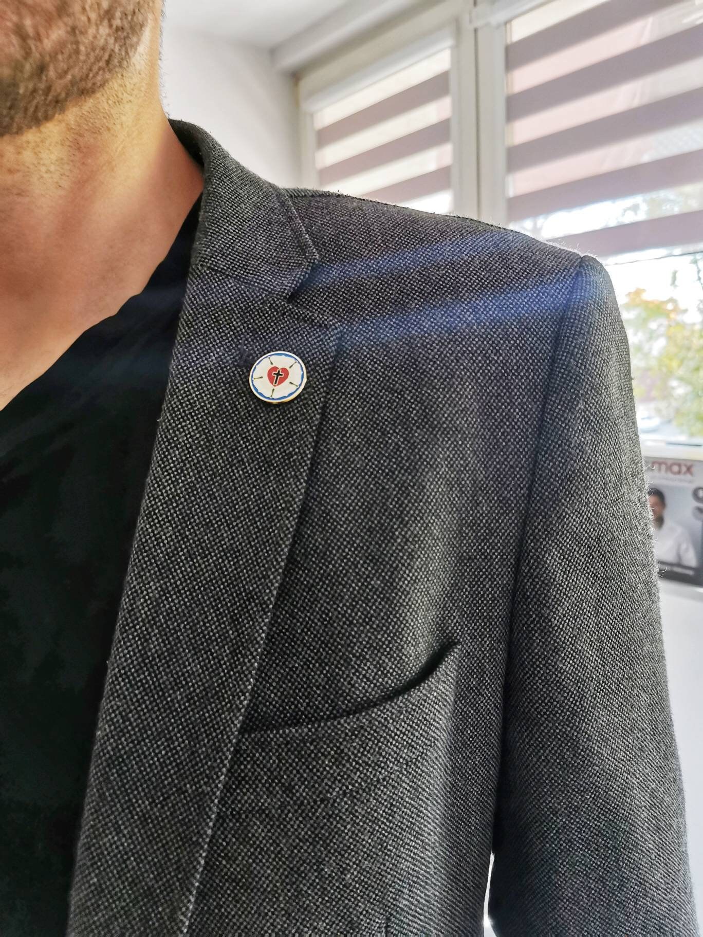 Protestant Reformation Luther Rose Pin, Confirmation Gift - Etsy