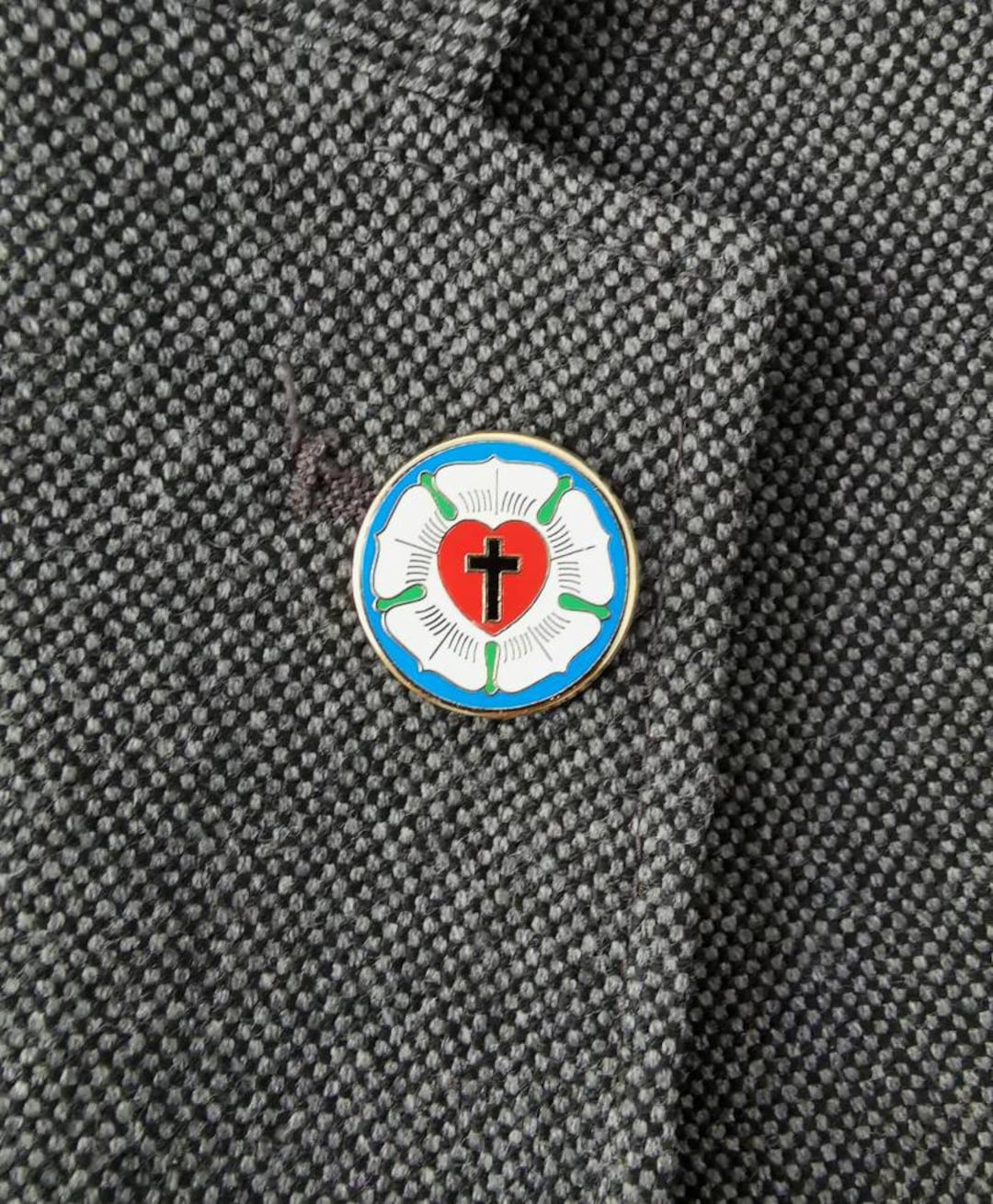 Protestant Reformation Luther Rose Pin, Confirmation Gift - Etsy