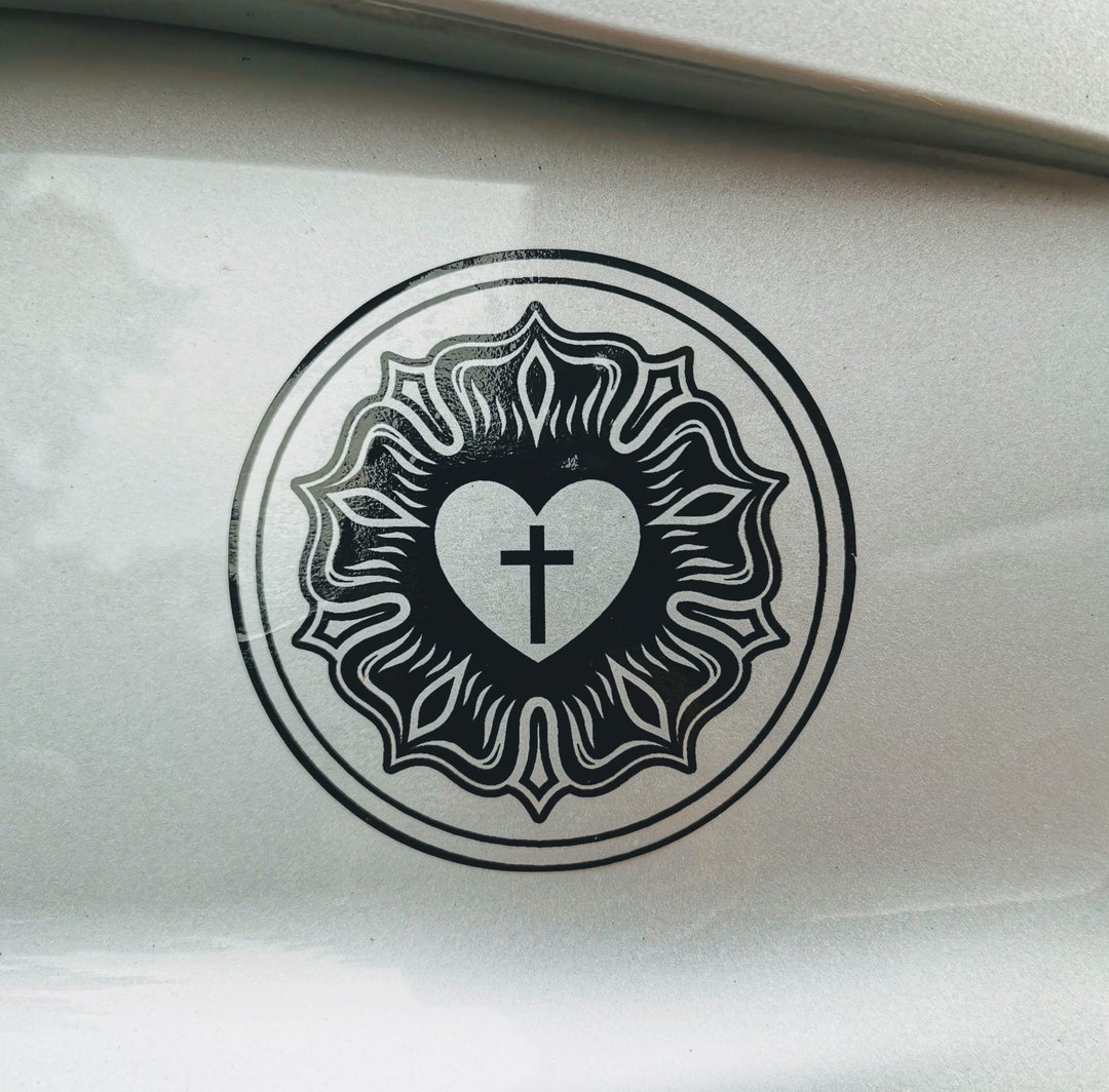 Protestant Reformation Car Sticker Luther Rose - Etsy