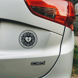 Protestant Reformation Car Sticker, Luther Rose - Etsy