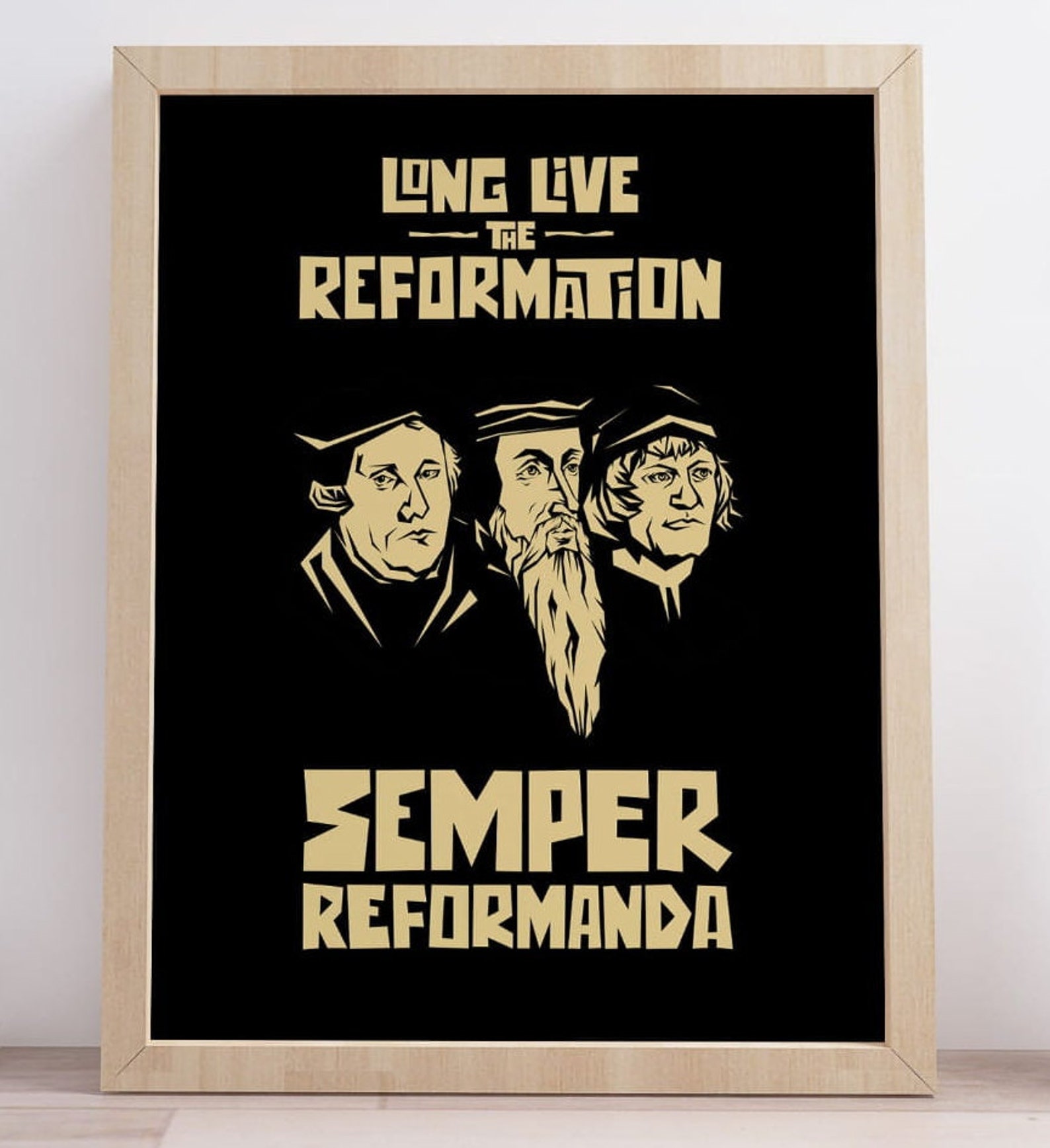 Protestant Reformation Poster - Luther Calvin Zwingli, Confirmation ...