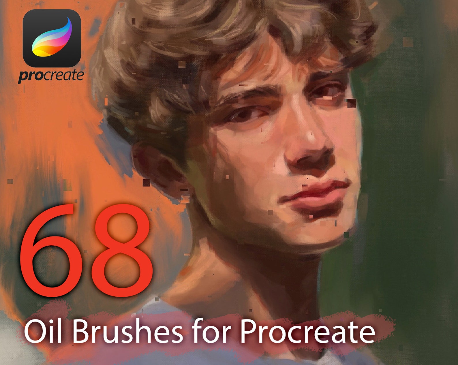 68 Oil Brushes for Procreate Oil Procreate Brush Bundle | Etsy