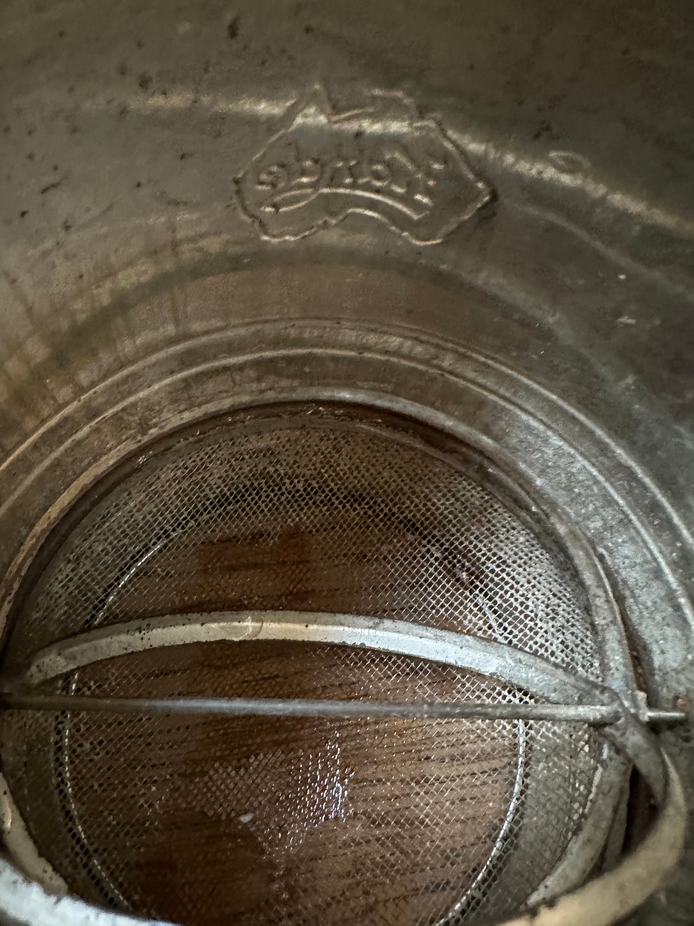 Vintage Flour Sifter Rustic Rotary Hand Crank Green Handle 1950s 1960s ...