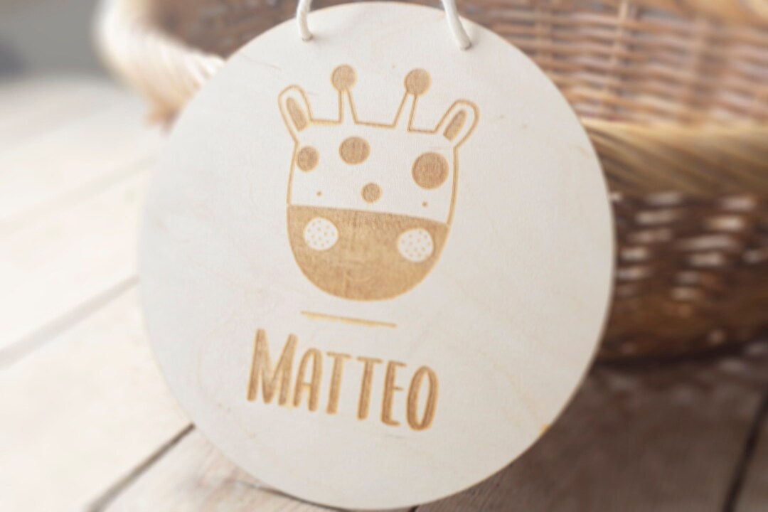 Name Plate Door Sign Giraffe Wooden Sign Children s Room Baby Room Baby name-plate-door-sign-giraffe-wooden-sign-children-s-room-baby-room-baby
