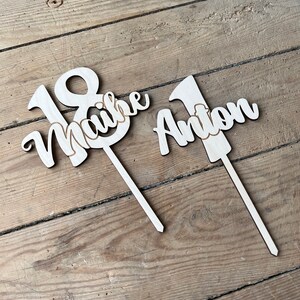 Number 1-99 Caketopper With First Name Cake Topper Cake Topper Cake ...