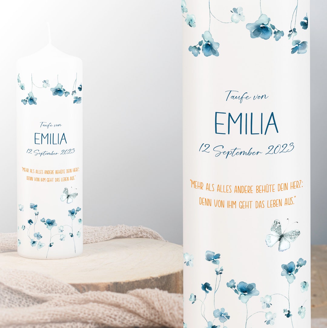 Personalized Baptism Candle Communion Candle Confirmation Candle for ...